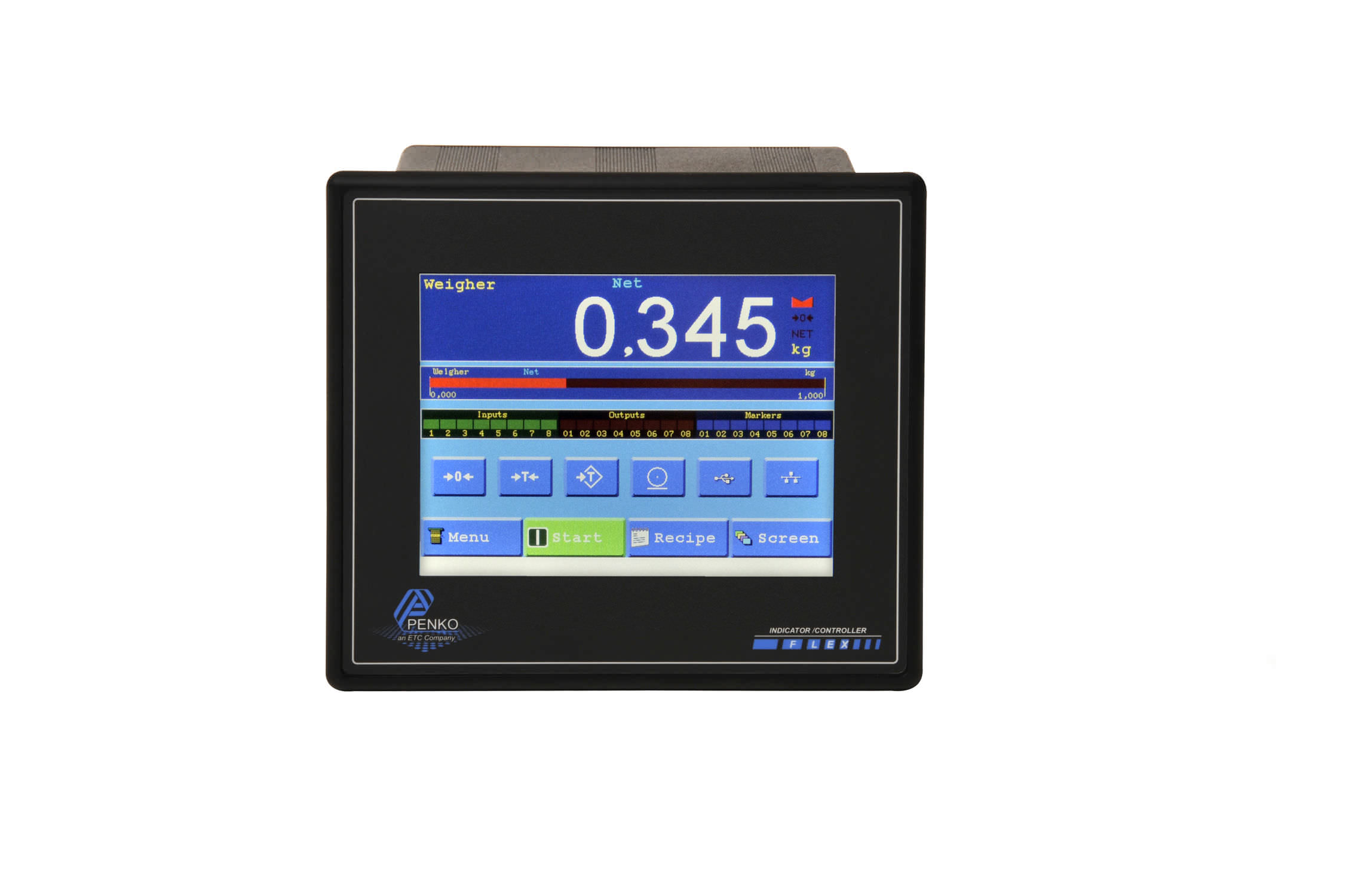 Weighing controller with touch screen - FLEX™ - PENKO Engineering B.V.