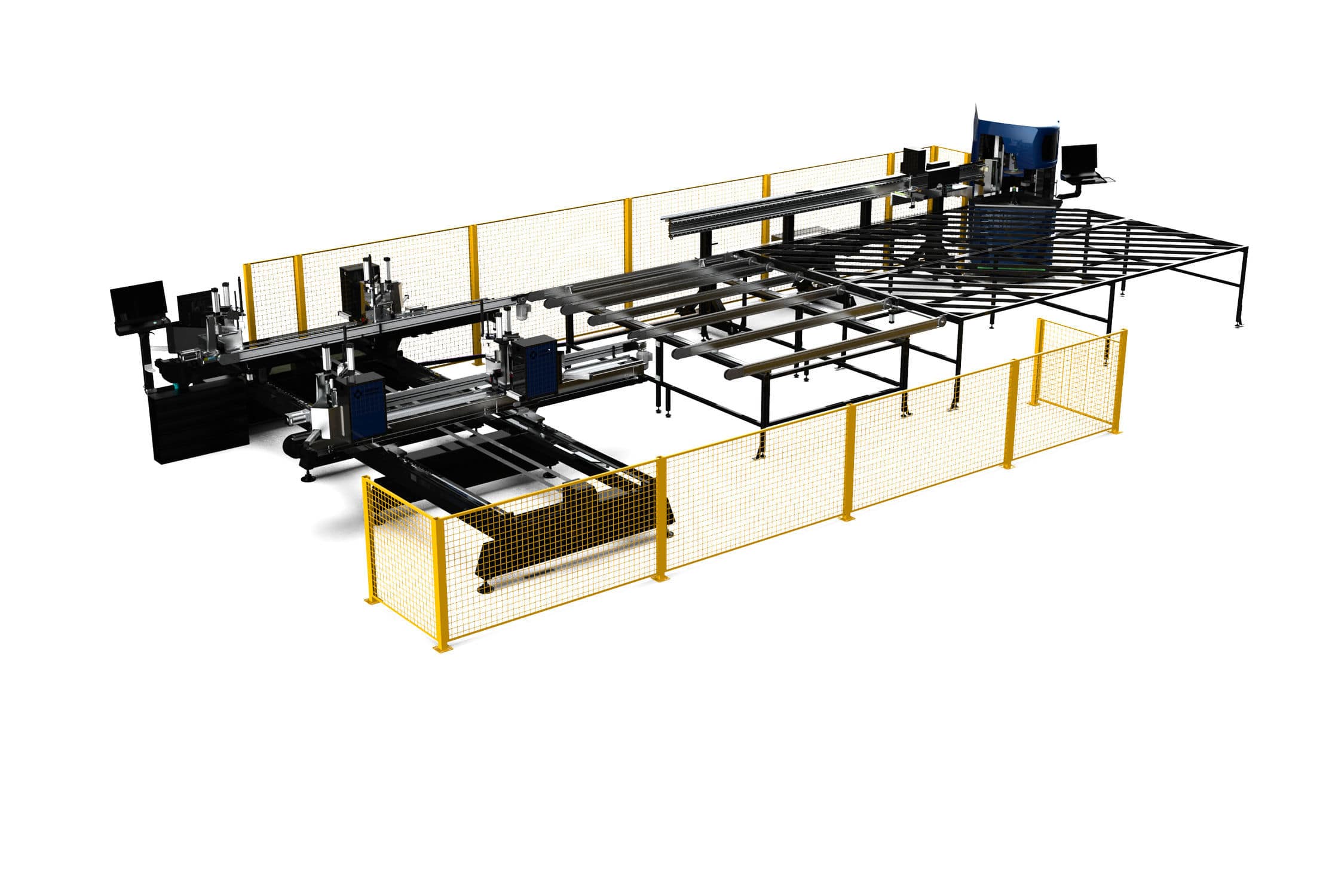 PVC profile welding and cleaning line - TURBOWELD 400 - Ozgenc Makina ...