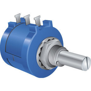 Single-turn potentiometer - H-385 - BOURNS - manual / conductive plastic / precision