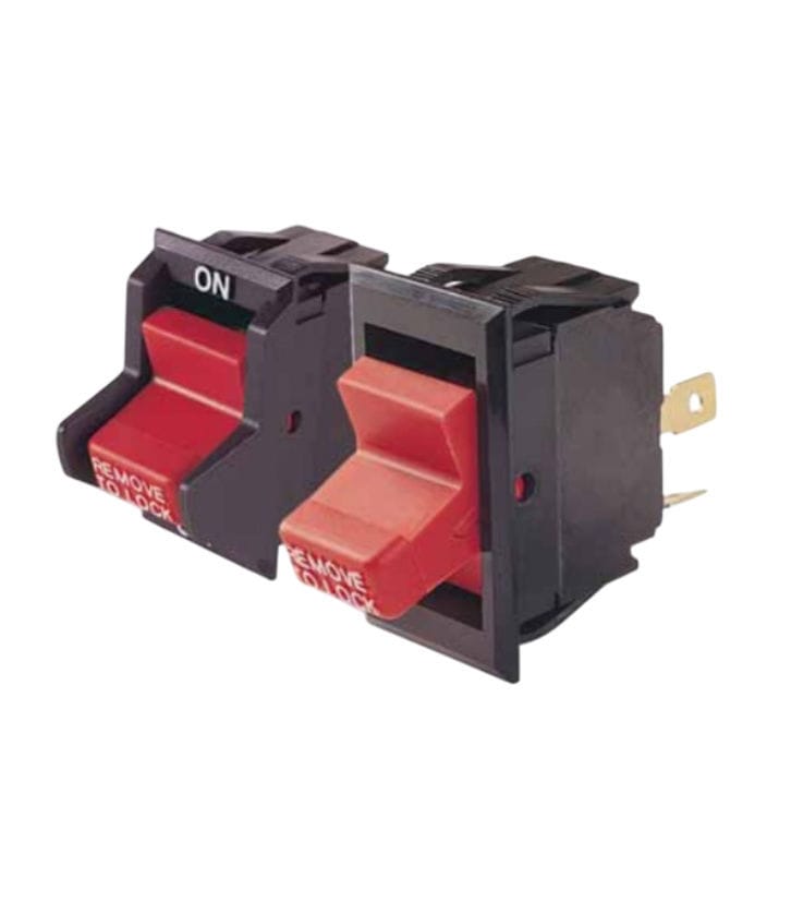 Rocker switch - Eaton Commercial Controls - single-pole / custom / DC