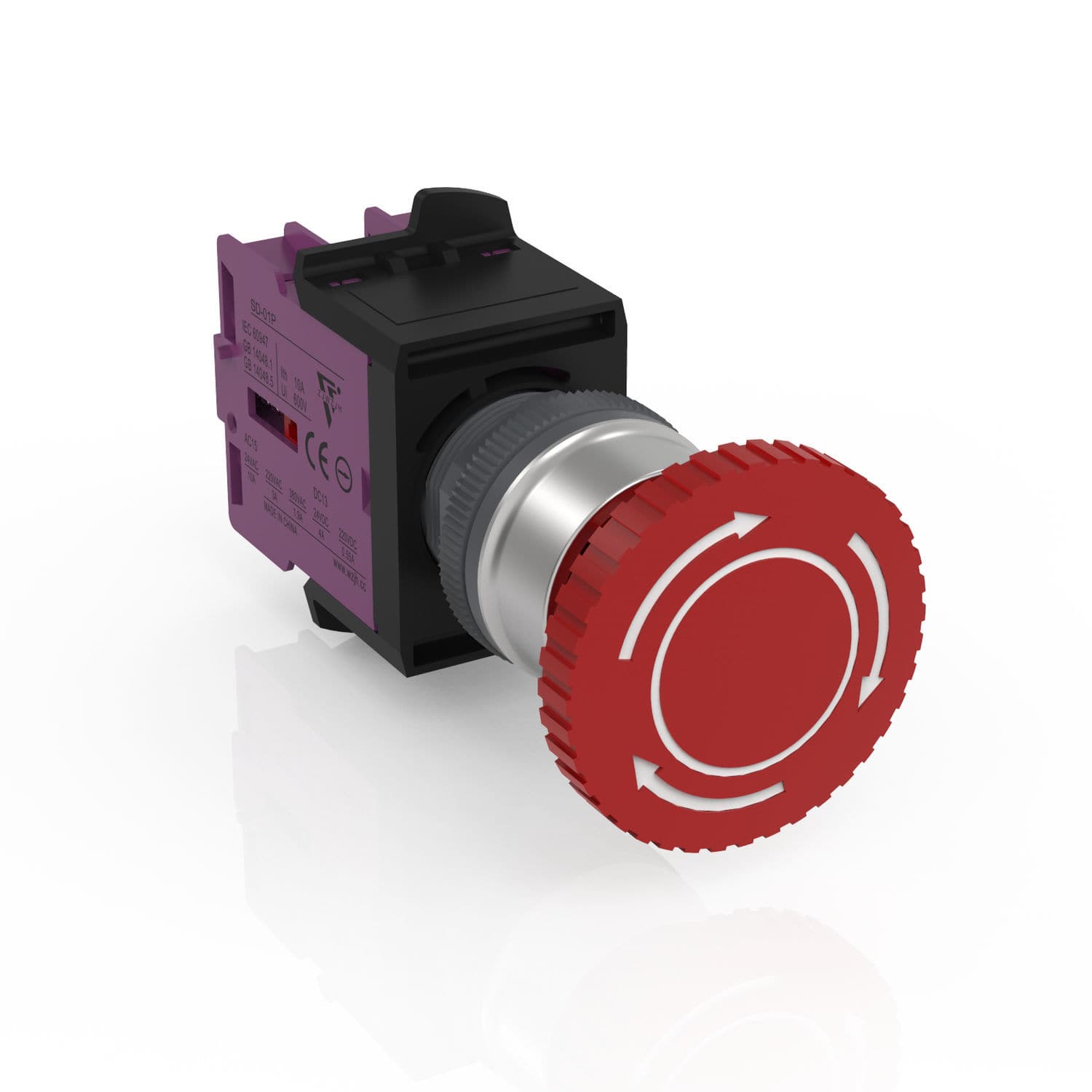 Emergency stop push-button switch - SS22-8102 - Wenzhou Jinhong ...