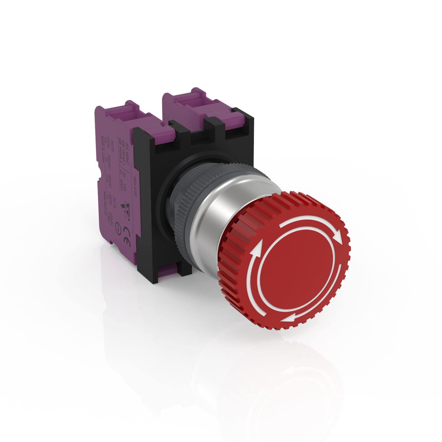 Emergency stop push-button switch - SS22-X102F - Wenzhou Jinhong ...