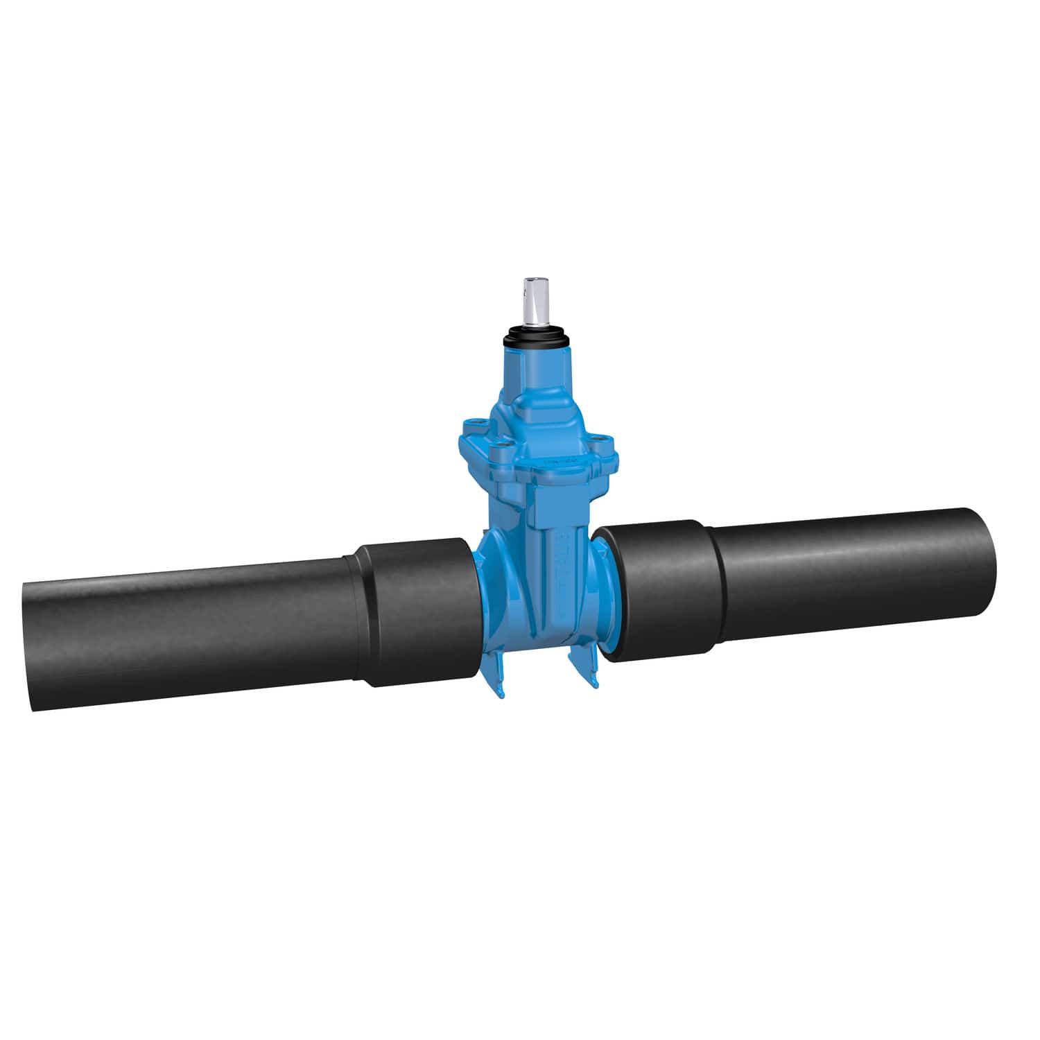 Gate valve - INFINITY PE - Belgicast - manual / isolation / for water