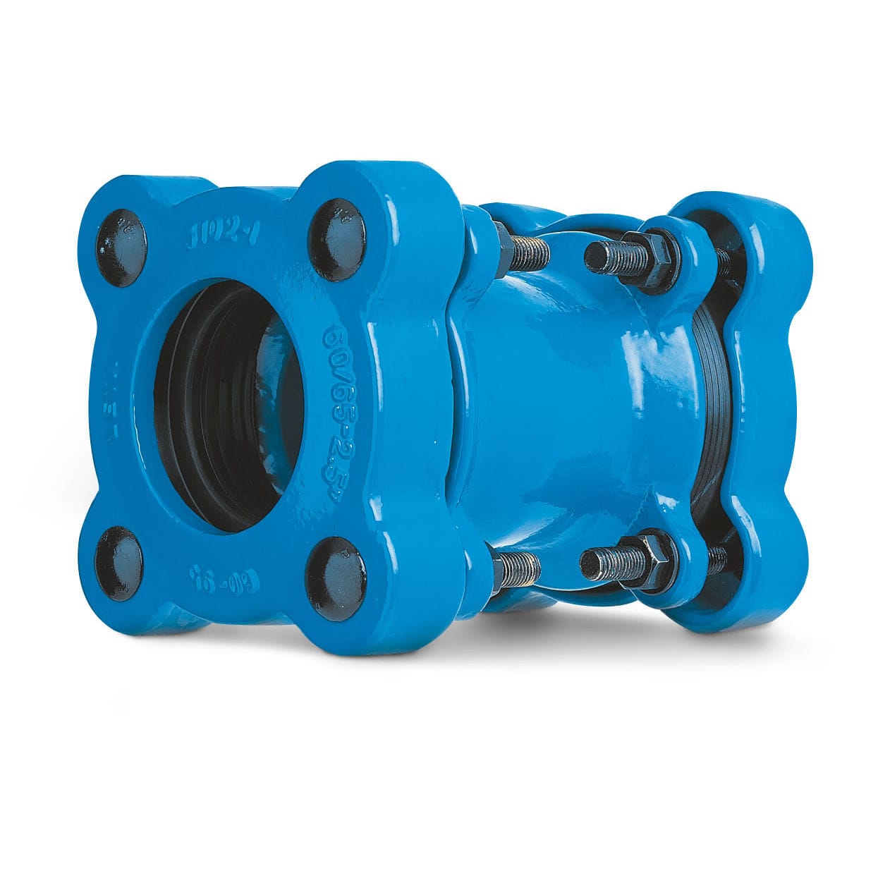 Joining pipe coupling - 3100 - Belgicast - epoxy / coating / EPDM