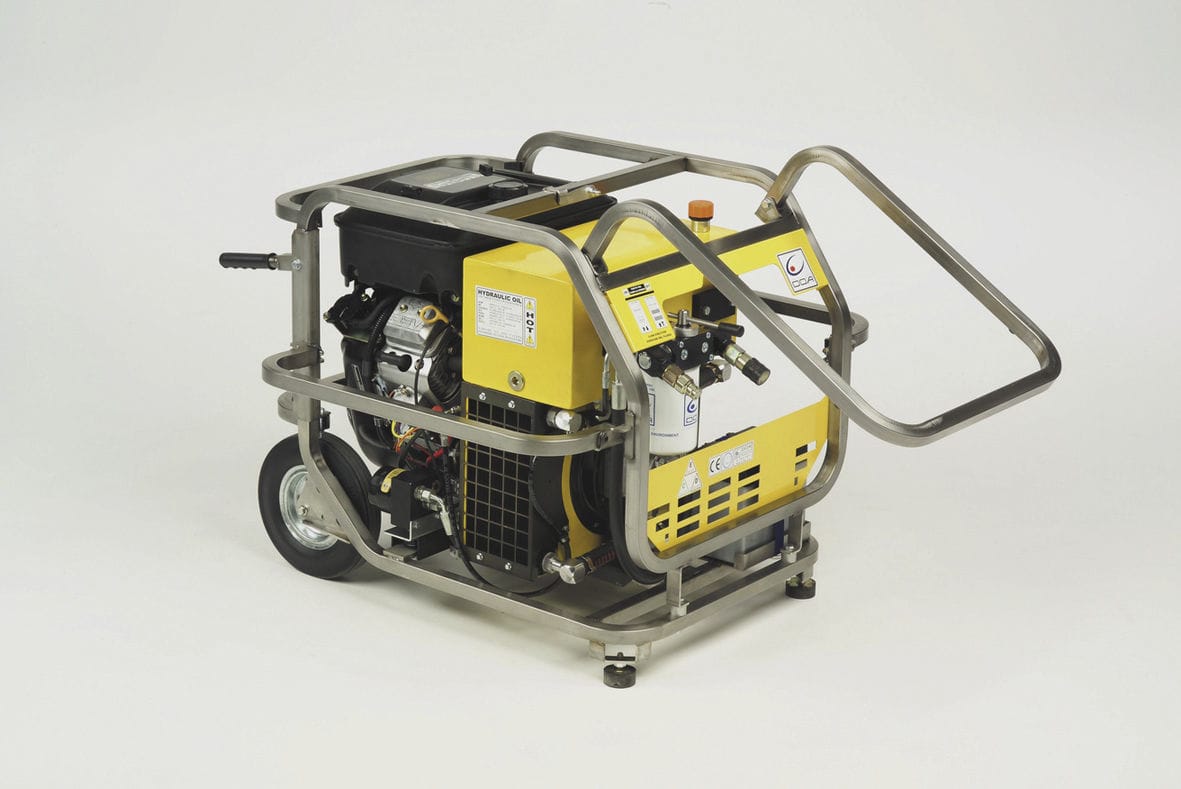 Hydraulic power unit with combustion engine - Super Raptor - DOA ...