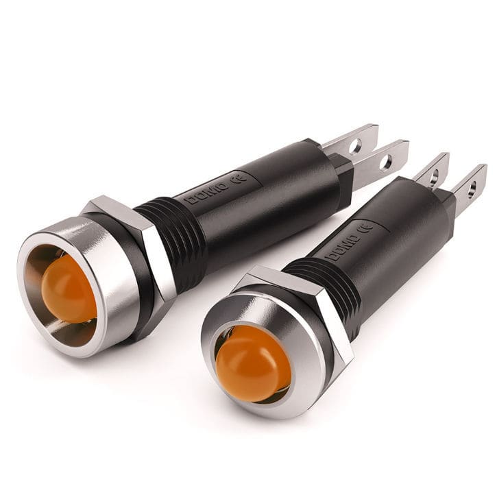 Blinking indicator light - VL8 - DOMO - LED / threaded / IP40