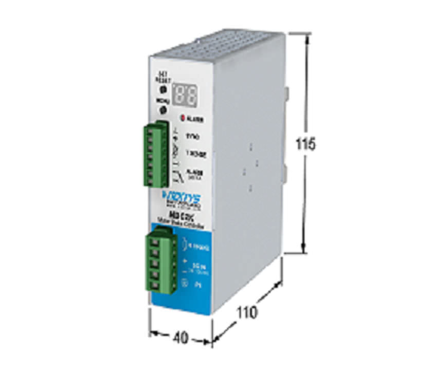 DIN rail-mounted motor brake controller - 2 000 W | MBC2K - NEXTYS SA
