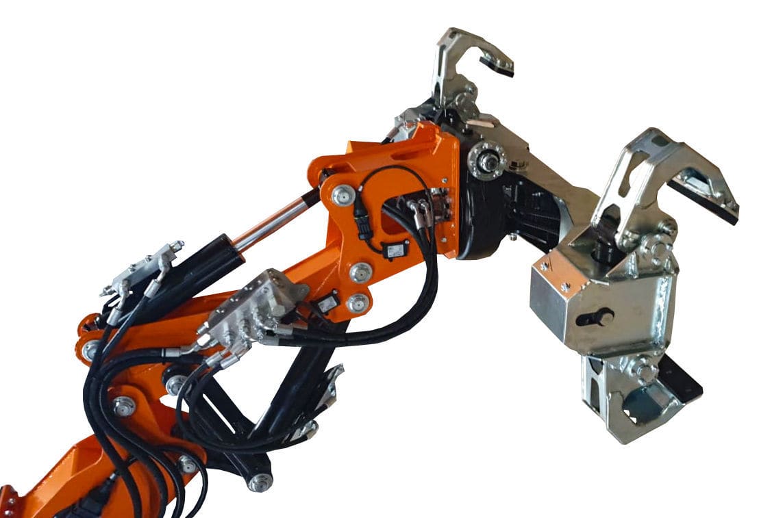 Hydraulic manipulator - JIB500GR - Jekko Cranes - with gripping tool ...