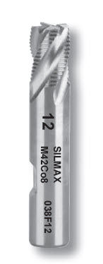 Solid milling cutter - 038F series - SILMAX - roughing / HSS / 2-flute