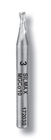 Solid milling cutter - 172, 114 series - SILMAX - micro / 2-flute ...