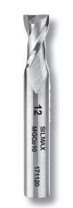 Solid milling cutter - 171 series - SILMAX - 2-flute / with cylindrical ...