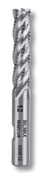 Solid milling cutter - 020B, 025 series - SILMAX - roughing / HSS / 2-flute