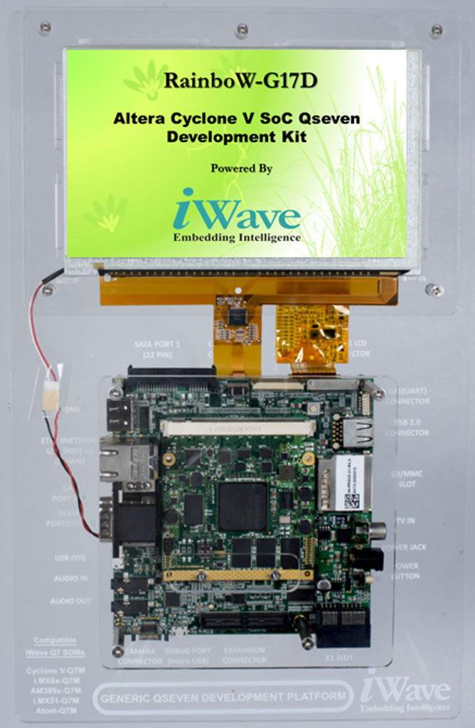 Cyclone V SoC Qseven development kit - iW-RainboW-G17D - iWave Systems ...