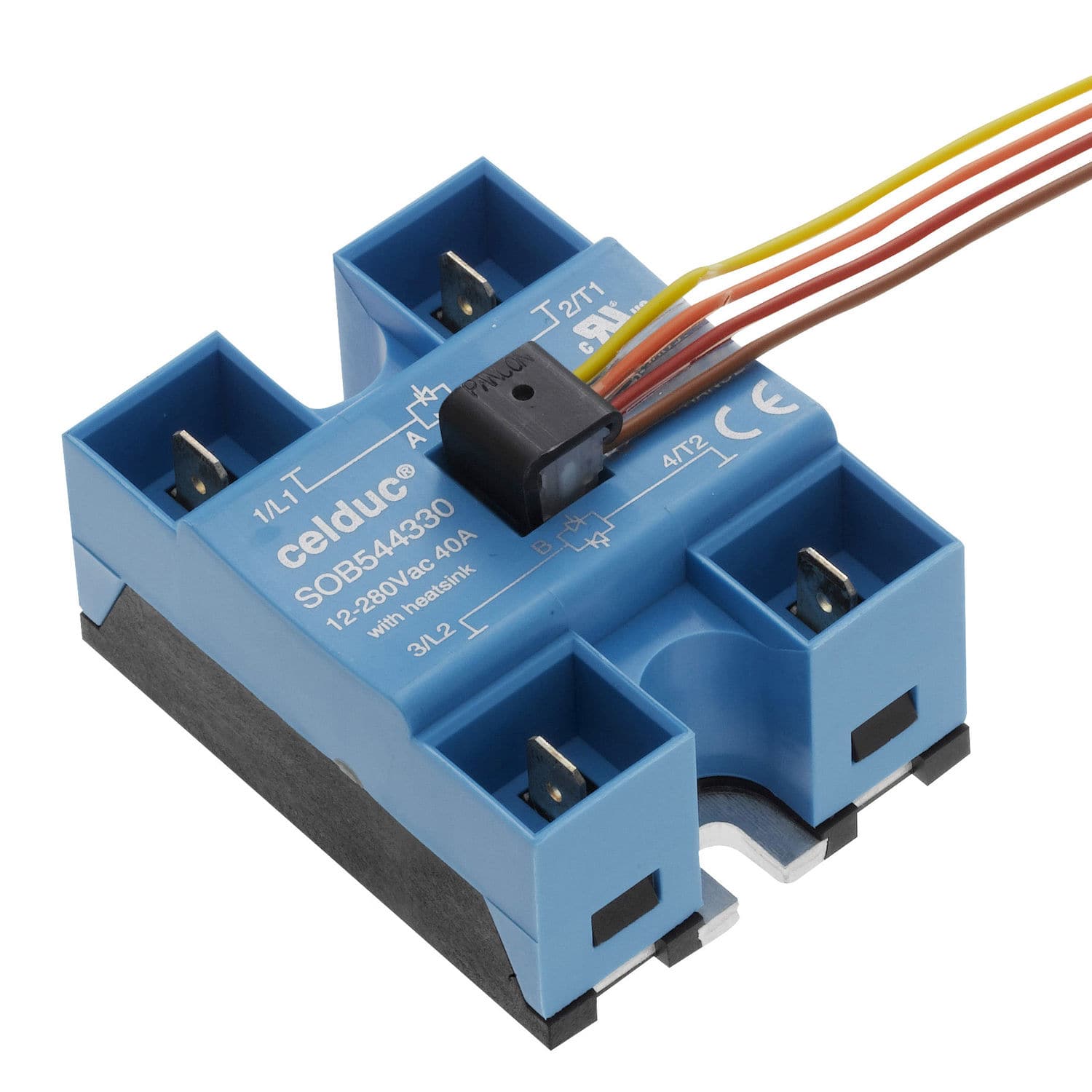 Two-phase solid state relay - SOB5 series - celduc relais - power / AC ...