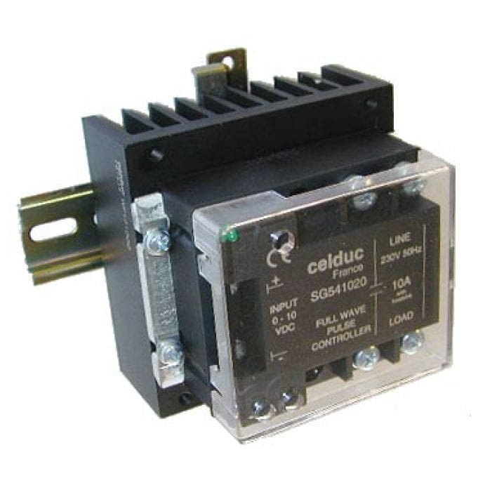 Single-phase solid state relay - SG5, SWG5 series - celduc relais - DIN rail