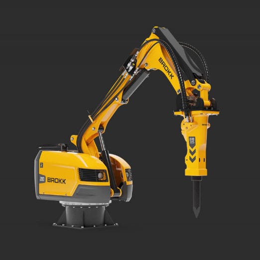Remote-controlled demolition robot - Brokk 200 Pedestal Boom - Brokk