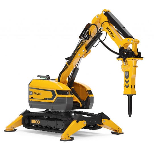 Remote-controlled demolition robot - Brokk 500+ - Brokk