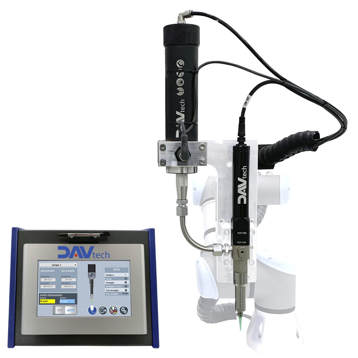 Volumetric dispensing system - DAV TECH Srl - MS sealant / cartridge ...