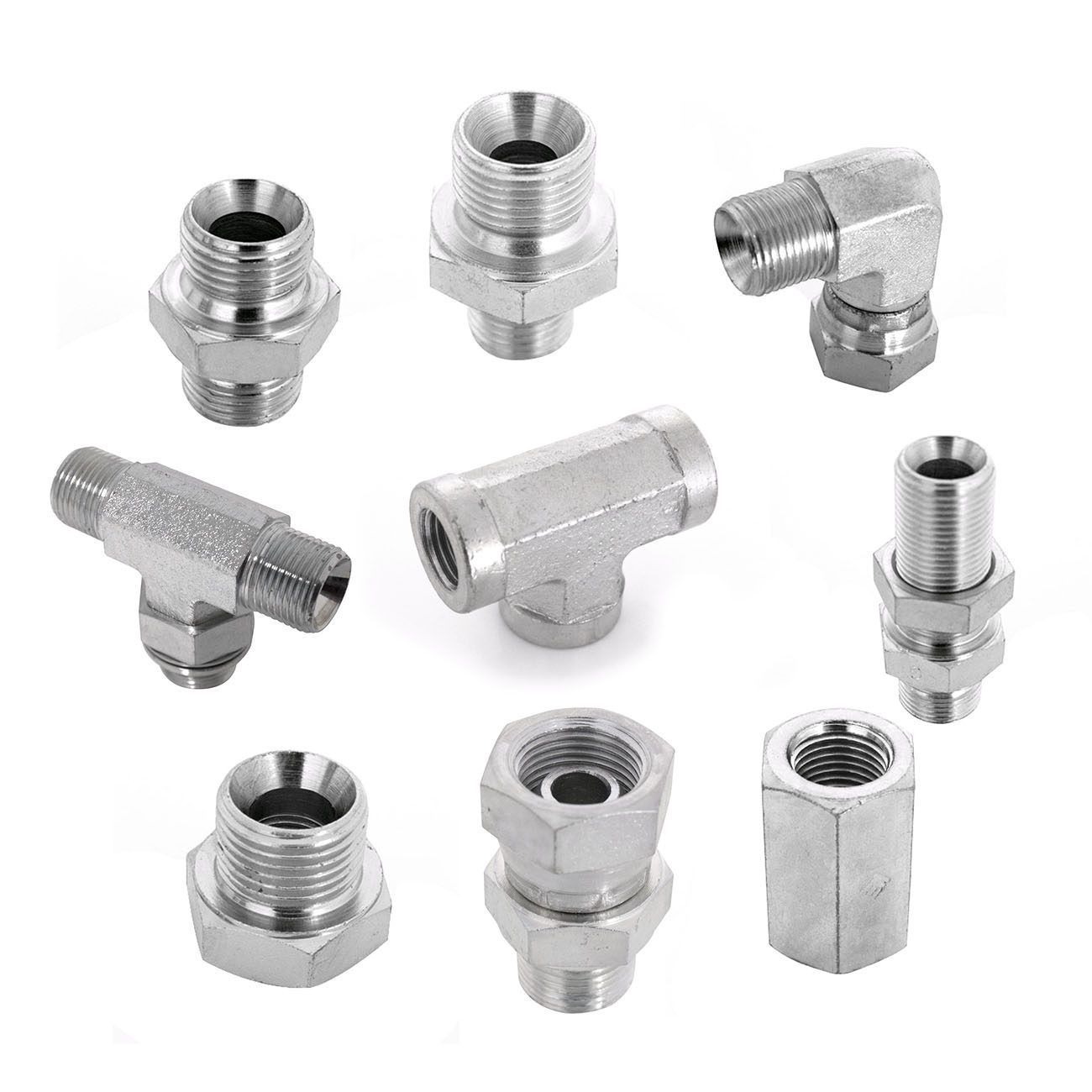 Pneumatic fitting - DAV TECH Srl - threaded / T / 90° angle