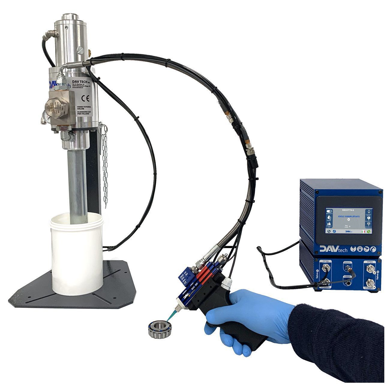 Oil dispensing system - DAV TECH Srl - grease / volumetric / cartridge