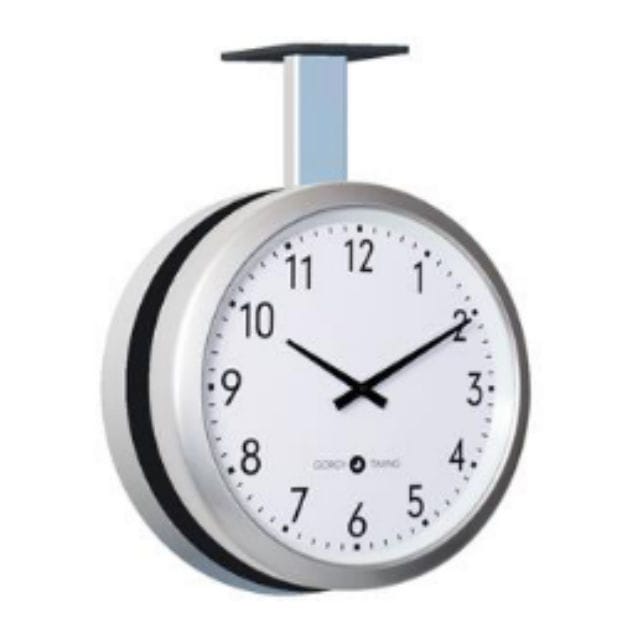 Double-sided clock - HANDI®300 double face - GORGY TIMING - analog ...