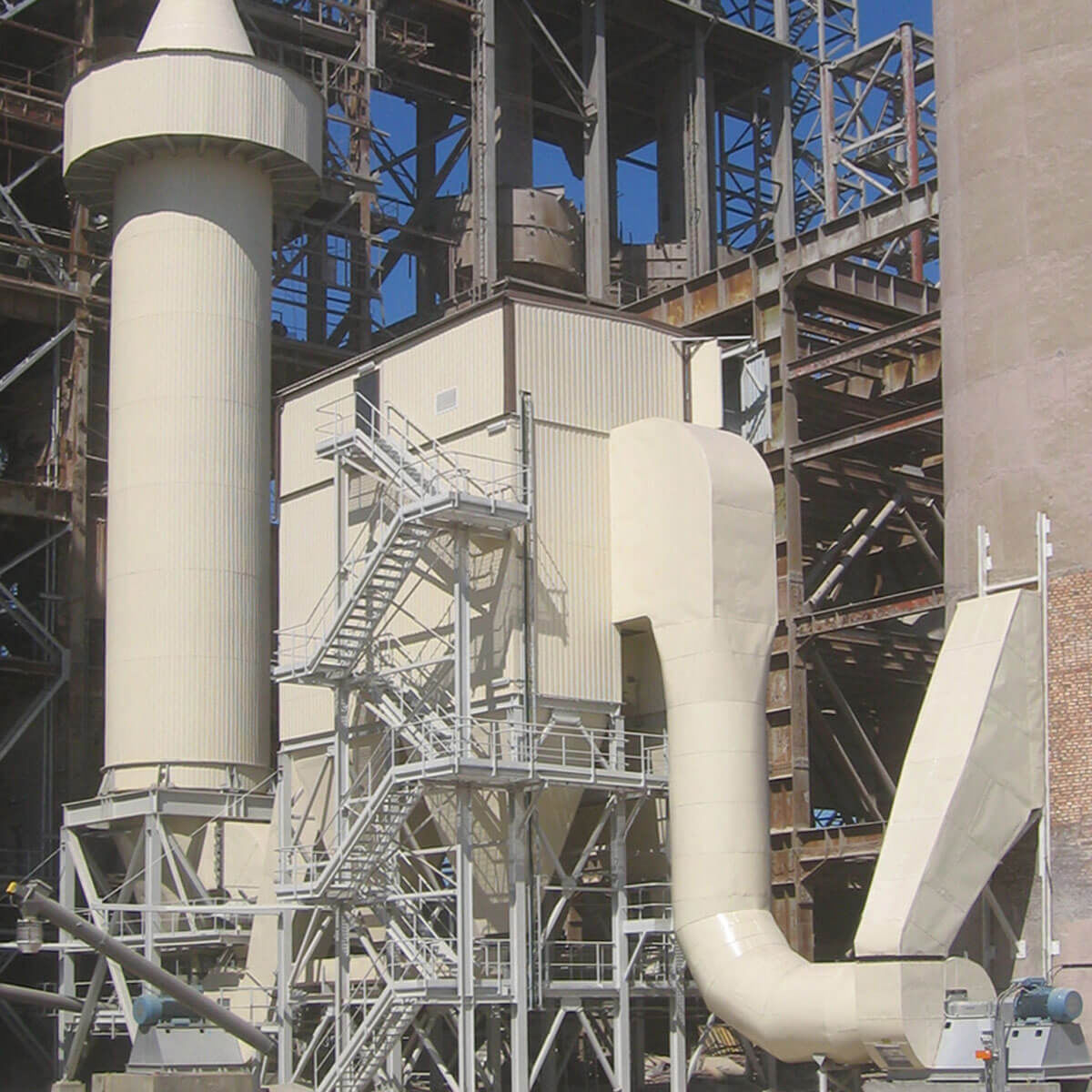 Gas cooler - Scheuch - water / for the cement industry