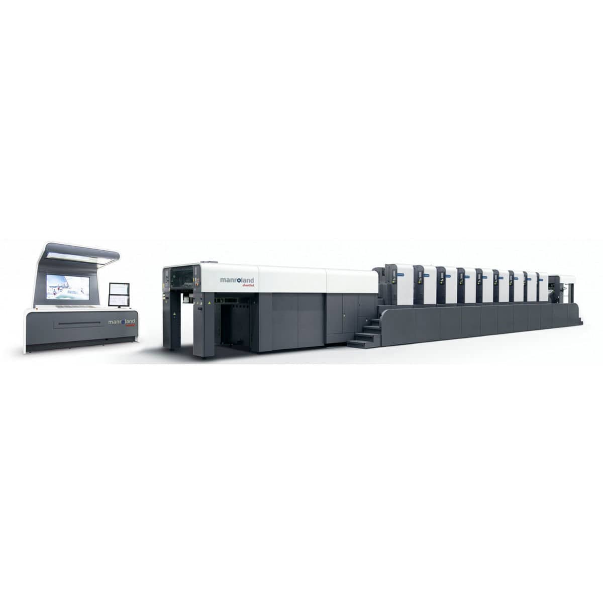 Sheet fed offset printing machine - 700 Evolution Speed - Manroland ...