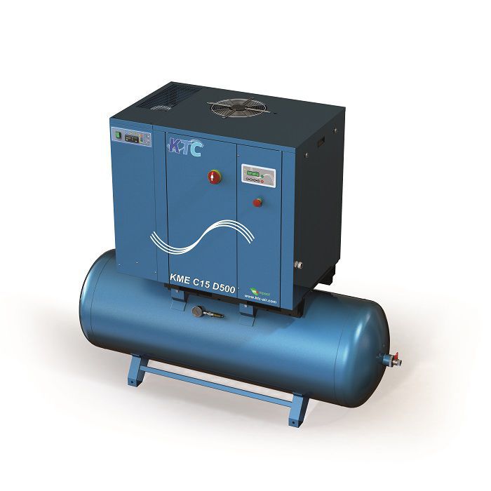 Screw compressor - KME C15 D500 - KTC Srl - air / electrically-powered ...
