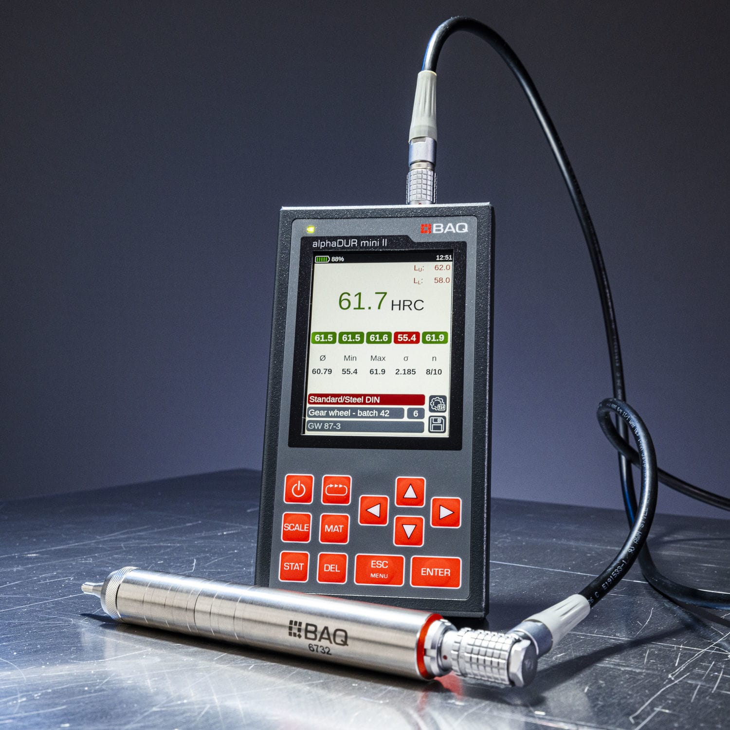 Vickers hardness tester - alphaDUR mini II - BAQ GmbH - portable ...