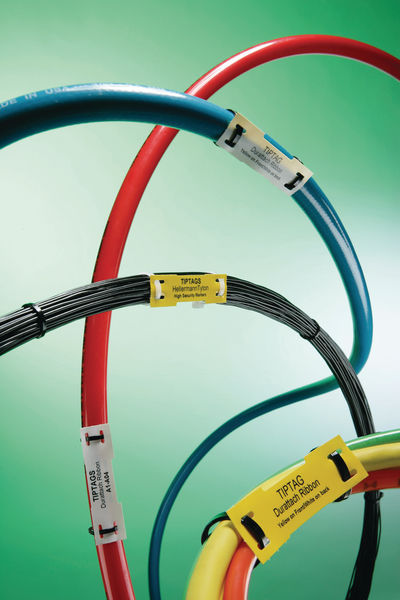 Printable label - TIPTAGVA15X90YEWH - HellermannTyton - identification / polyolefin