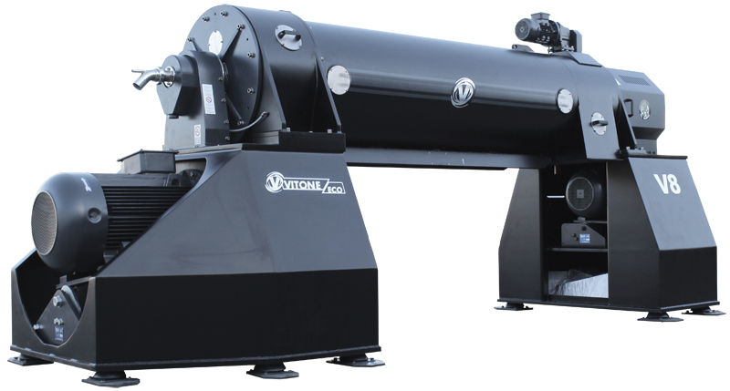 Industrial decanter - V8 - VITONE ECO S.r.l. - centrifugal / horizontal