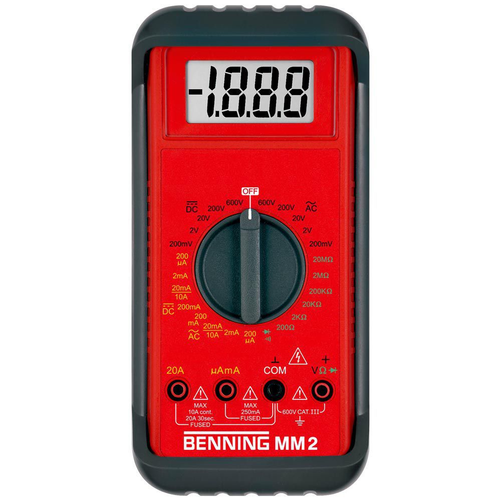 Digital multimeter - MM 4 - Benning - portable / 300 V / 600 V