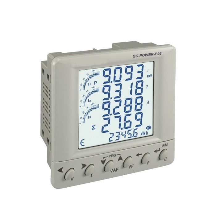 Panel-mount power meter - QC-POWER-P96 - qeed