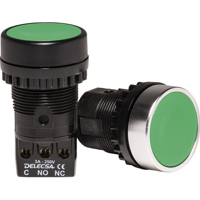 Spring push-button switch - D-4010 - DELECSA - moisture-resistant ...