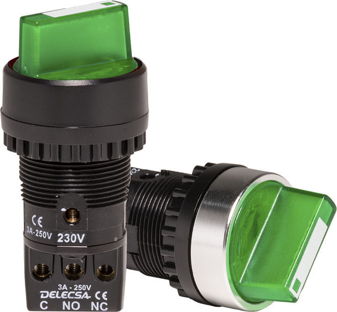Selector push-button switch - D-4055L - DELECSA - selector knob ...