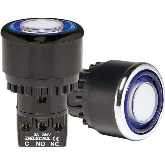 Spring push-button switch - D-4704 - DELECSA - moisture-resistant ...