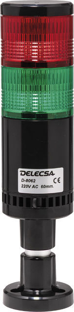 LED stack light - D-8062 - DELECSA - permanent / blinking / 5-color