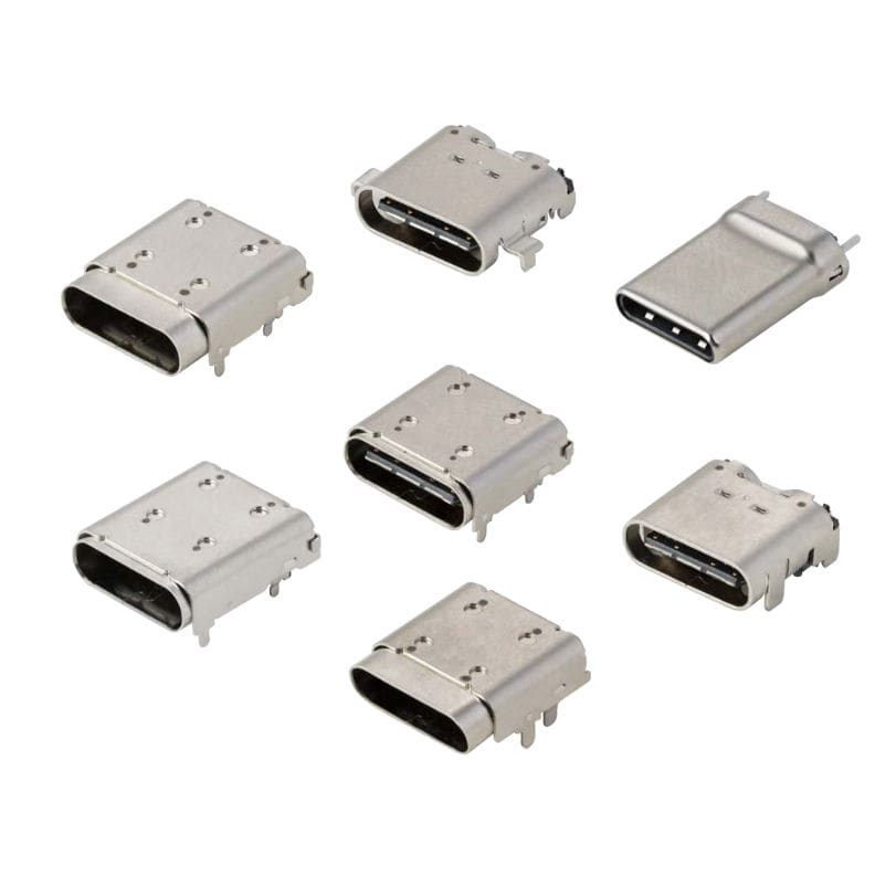 Data connector - Type C series - FCI - USB / square / push-pull