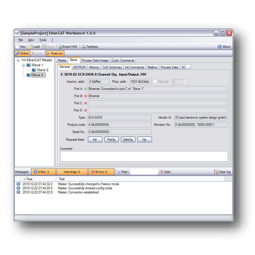 Monitoring software - EtherCAT Workbench - esd electronics gmbh - network management and ...