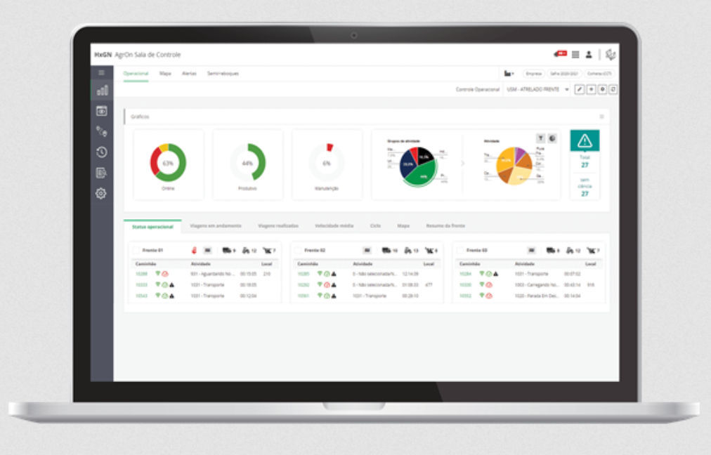 Management software - HxGN AgrOn Control Room - Hexagon PPM - interface / monitoring / control