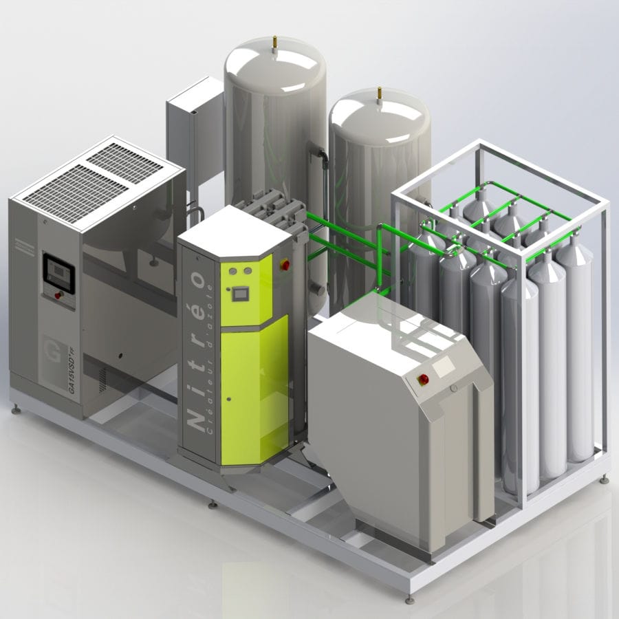 Pure nitrogen generator - Skid - AIRTECH & OENOMECA - ultra high-purity ...