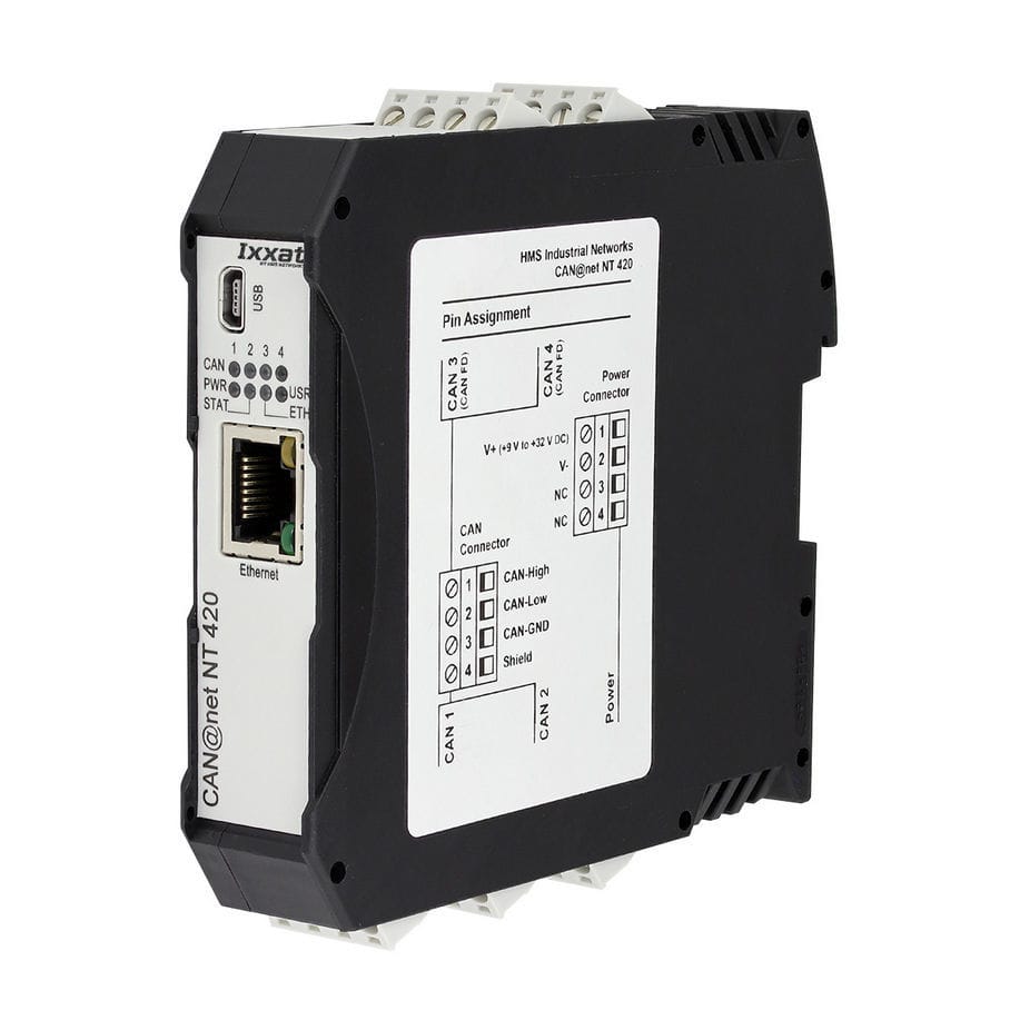 Industrial gateway - CAN@net NT series - IXXAT Automation - security / Ethernet / USB
