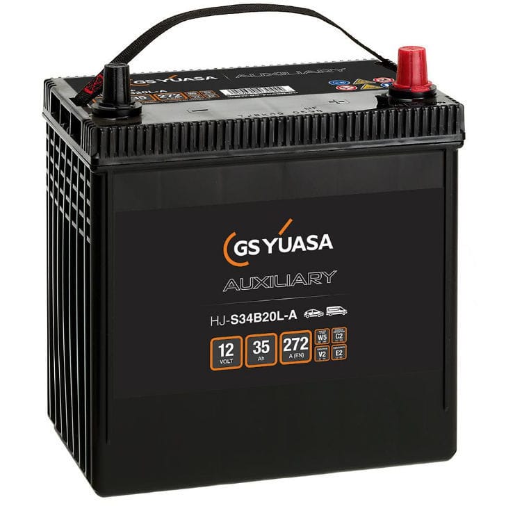 AGM battery - HJ-S34B20L-A - GS Yuasa - 12 V / for electric vehicles / jumper