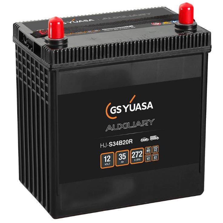 AGM battery - HJ-S34B20R - GS Yuasa - 12 V / for electric vehicles / jumper