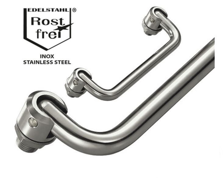 Folding handle - EK series - Rohde AG - stainless steel