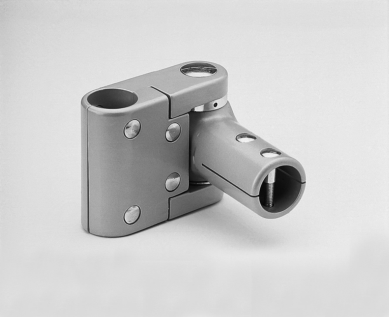 Round tube connector - Rohde AG - aluminum / alloy / swivel bearing