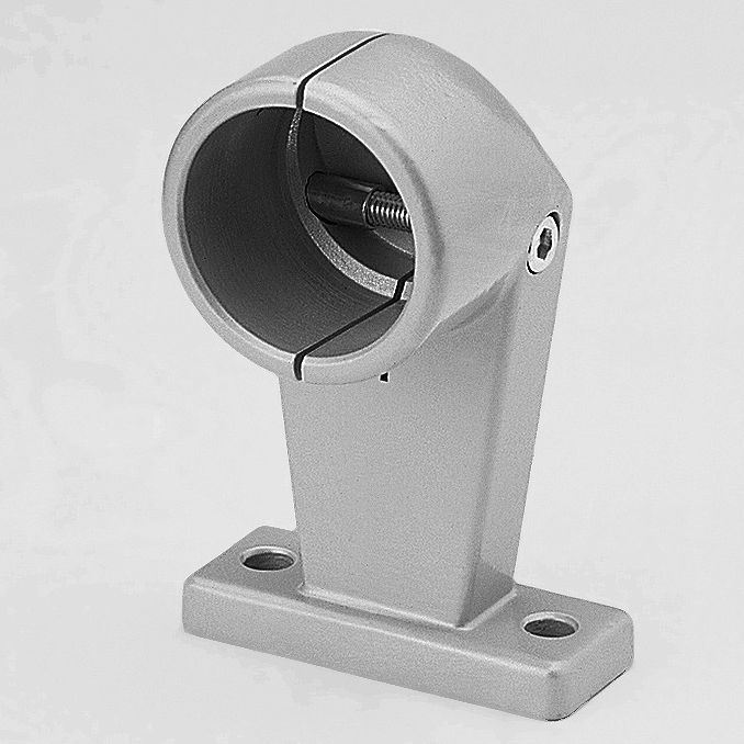 Round tube connector - Rohde AG - aluminum alloy / base piece