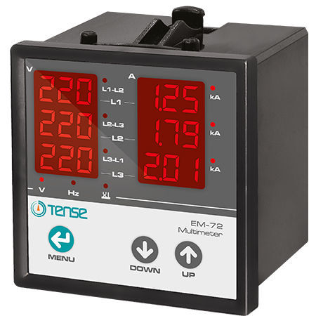 Digital multimeter - EM-72 - Tense Electronic - panel-mount / 300 V / 5 A
