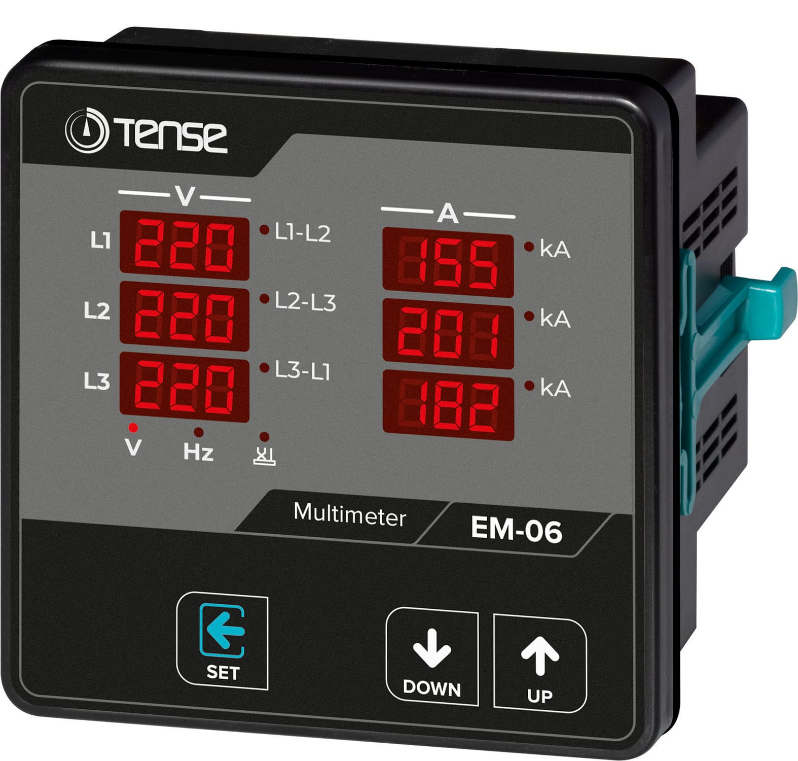 Digital multimeter - EM-06 - Tense Electronic - panel-mount / 5 A ...