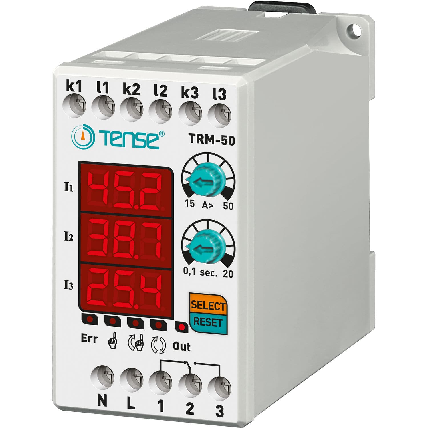 Overload relay - TRM-50 - Tense Electronic - three-phase / for electric ...